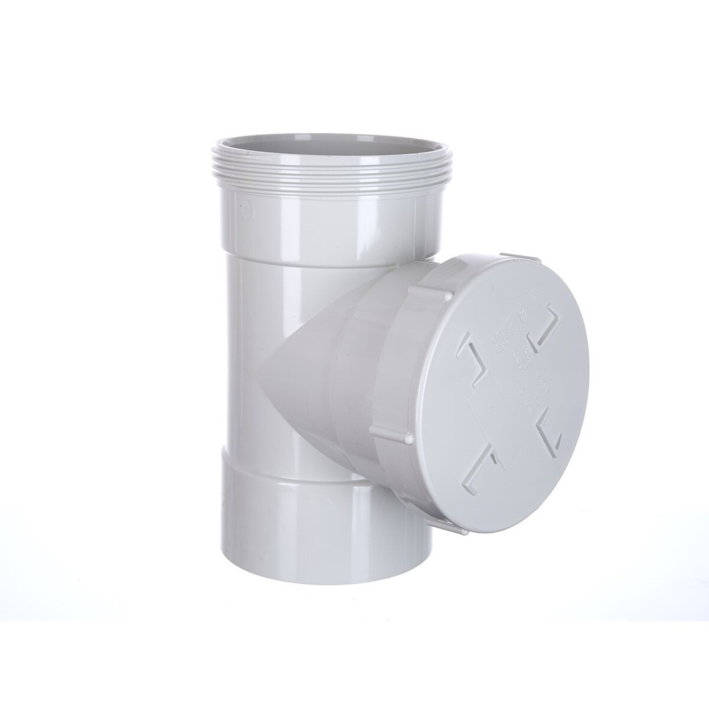 100mm DWV Inspection Opening PVC F/F | Forge Plumbing Australia